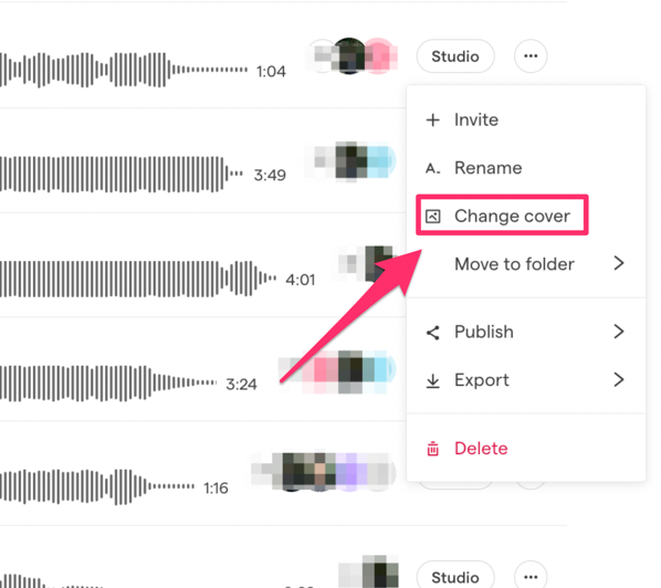 Changing a Project's Cover Image – Soundtrap Support