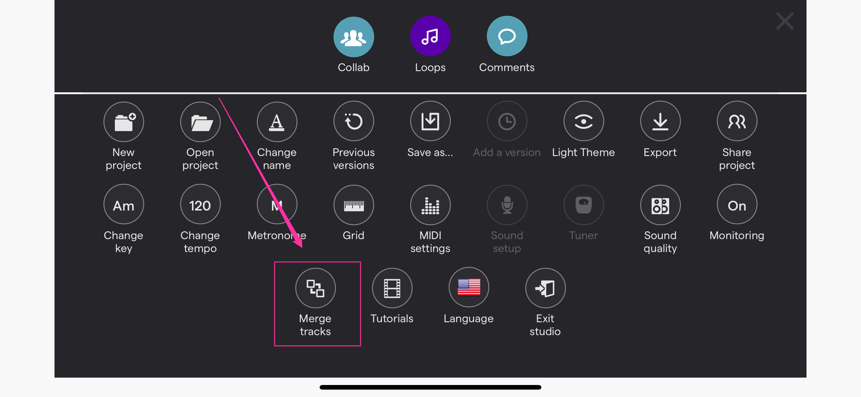 Soundtrap app - How to Merge Tracks – Soundtrap Support