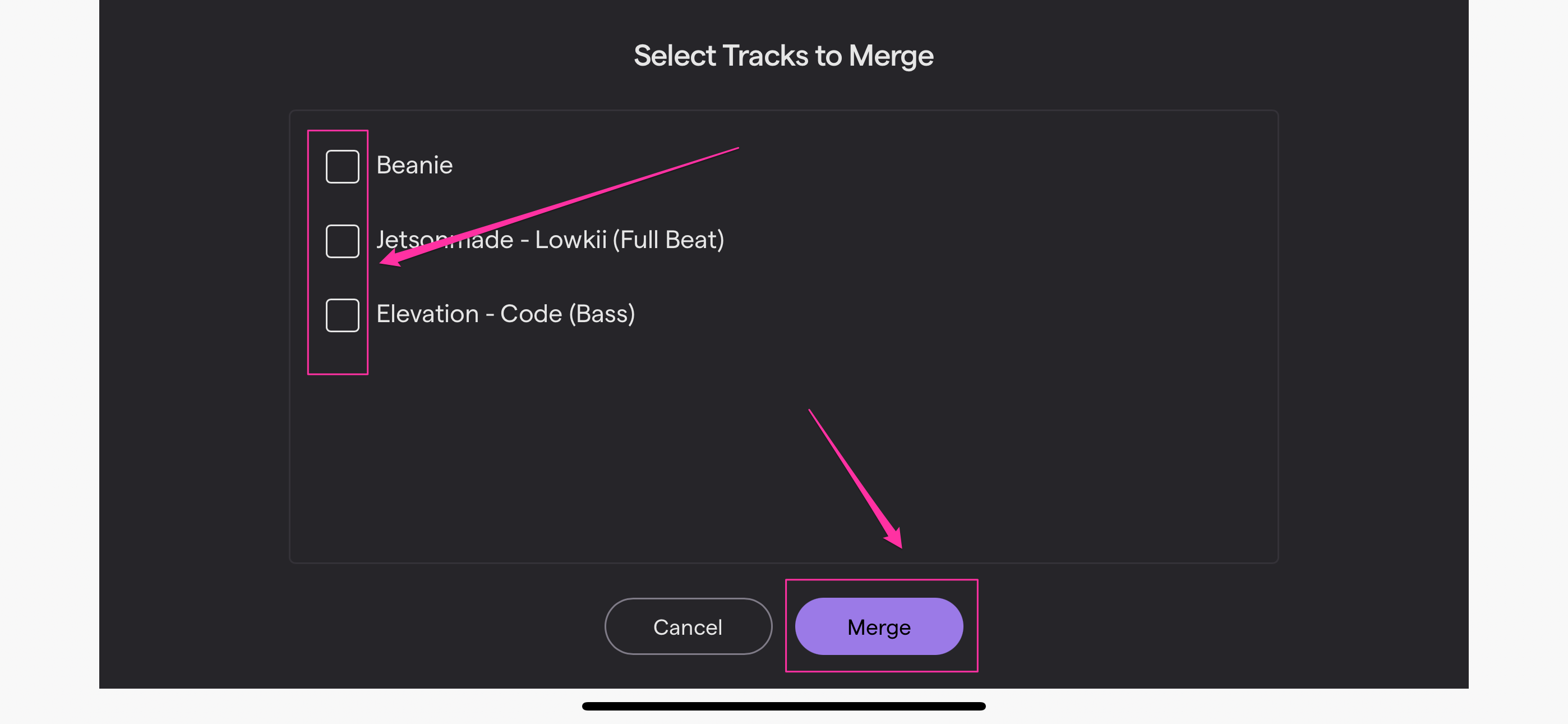 Soundtrap app - How to Merge Tracks – Soundtrap Support