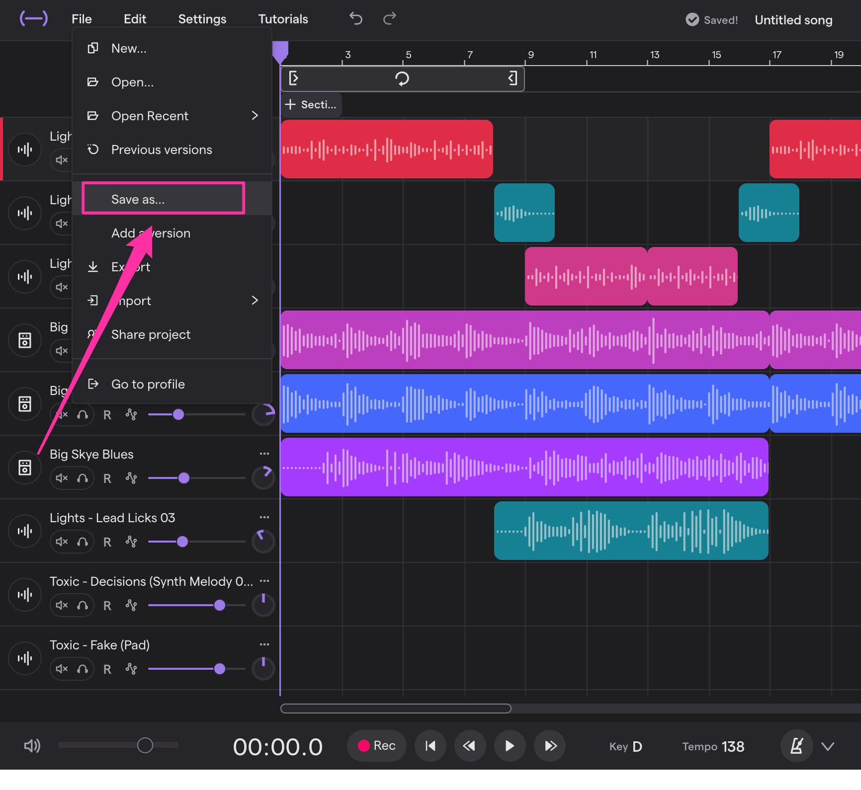 Creating a Copy of a Project – Soundtrap Support