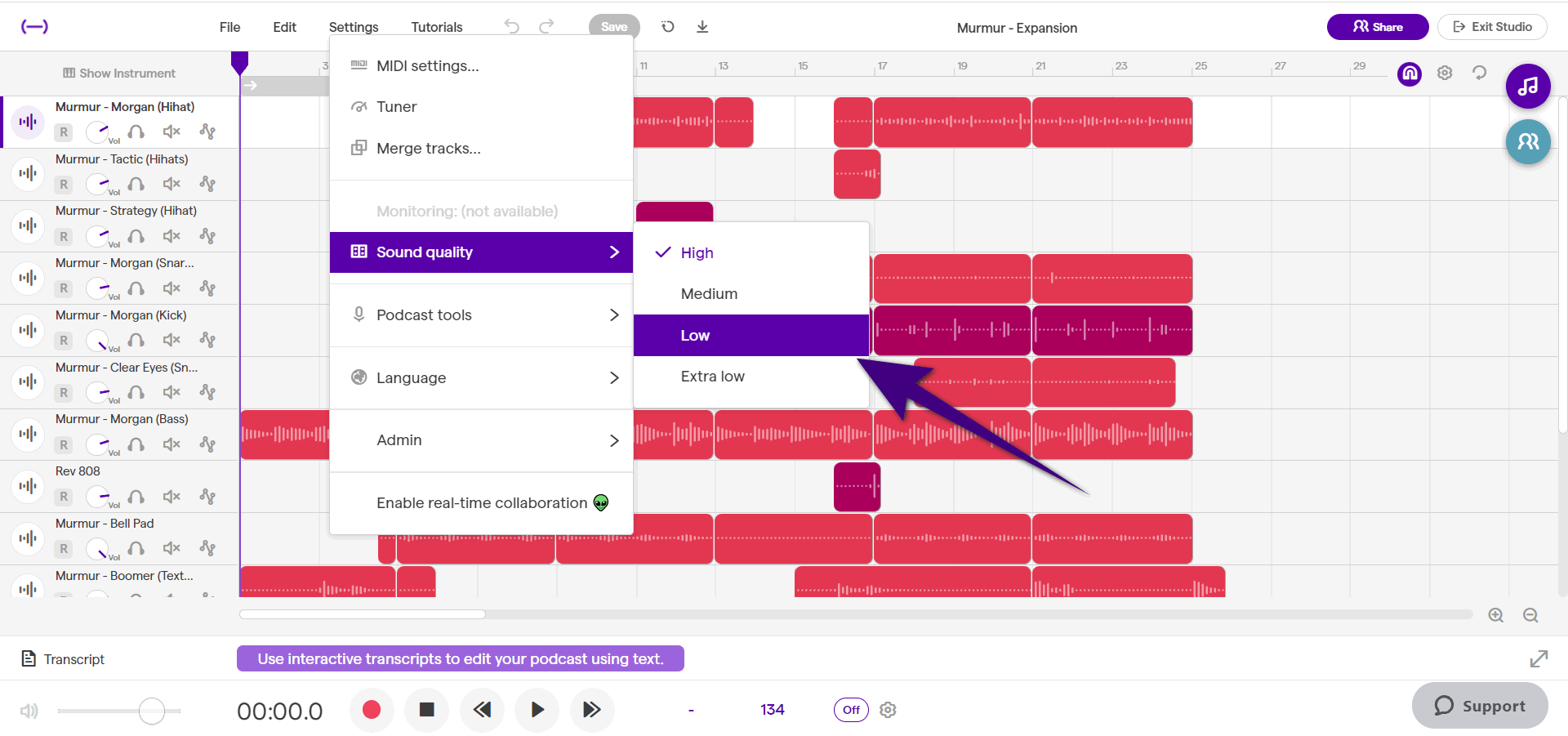 Improve studio performance – Soundtrap Support
