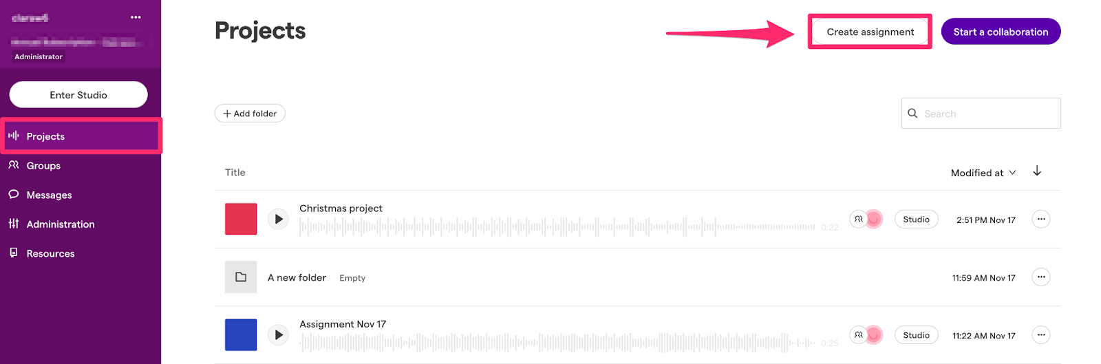 How to create and send assignments in Soundtrap – Soundtrap Support
